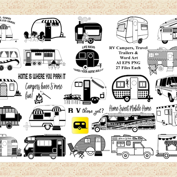 Retro Travel Trailer - Etsy
