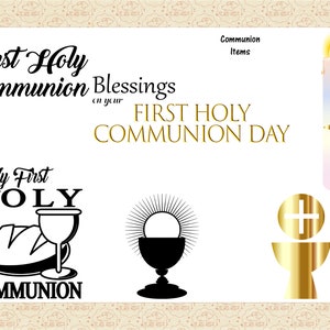 First Communion and Confirmation Silhouettes AI EPS (N0 Svg) and PNG ...