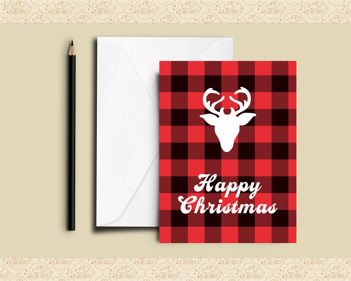 Christmas Buffalo Plaid Digital Paper Set, Farmhouse (digital Download ...