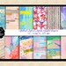 Abstract Mixed Media Digital Papers, Watercolor, Paint, Glitter ...