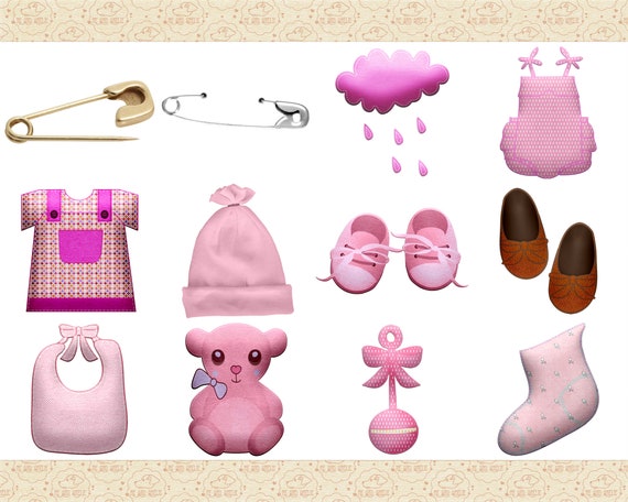 Baby Girl Things Clip Art