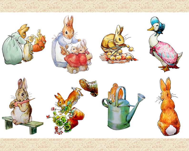 Beatrix Potter Restored Vintage Clip Art, CC0 Public Domain, Use Freely ...