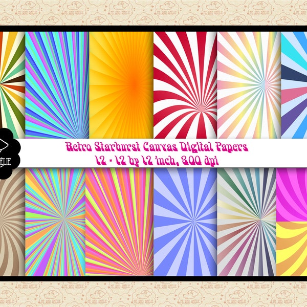 Retro Starburst - Etsy