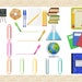 Back to School Clip Art School Supplies Paints Pencils - Etsy