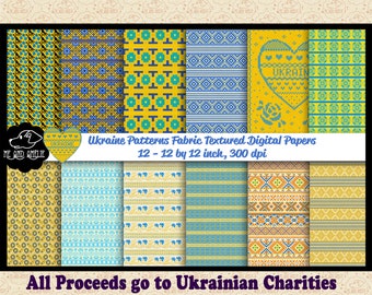 Ukraine Digital Papers ALL PR0CEEDS G0 T0 UKRAINIAN RELIEF | Etsy
