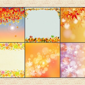 Autumn Variety Mega Bundle Digital Paper Pack, Fall Scenery, Burlap ...