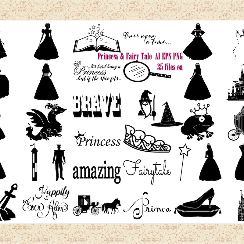 Cinderella Vector - Etsy