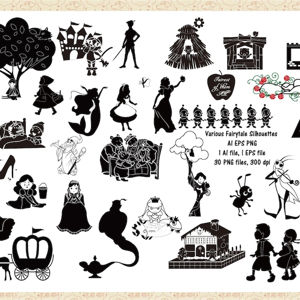 Jack and the Beanstalk Silhouette Svg - Etsy