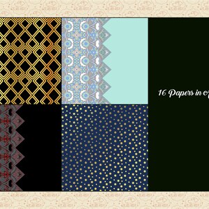 Arabic Designs Variety Digital Papers, Arabic Pattern, Islamic Pattern ...