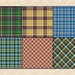 Scottish Tartan Plaid Digital Papers, Fabric Textures (digital Download ...