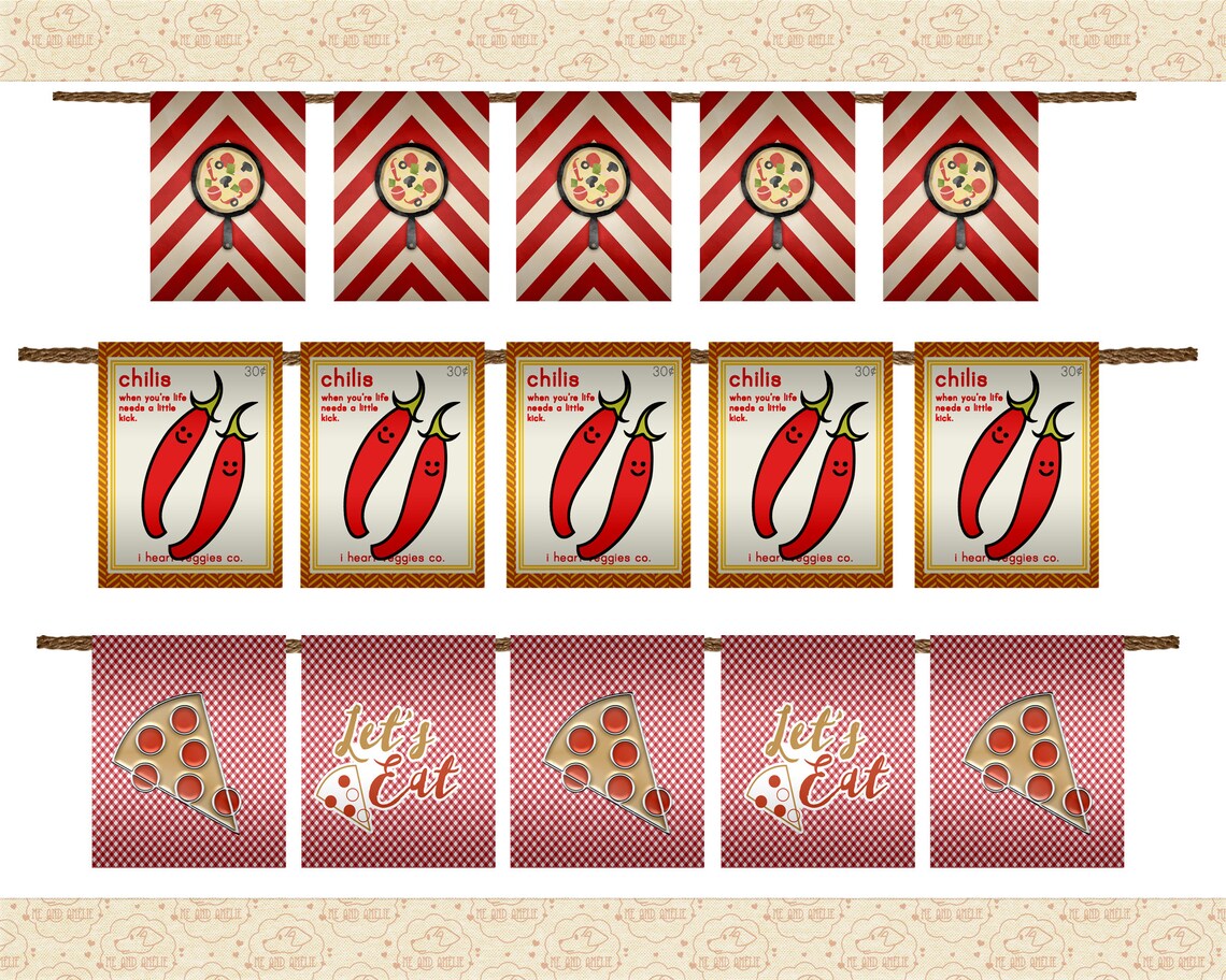 Pizza Clipart, Pizzeria Elements, Commercial Use (PNG Files) - Etsy