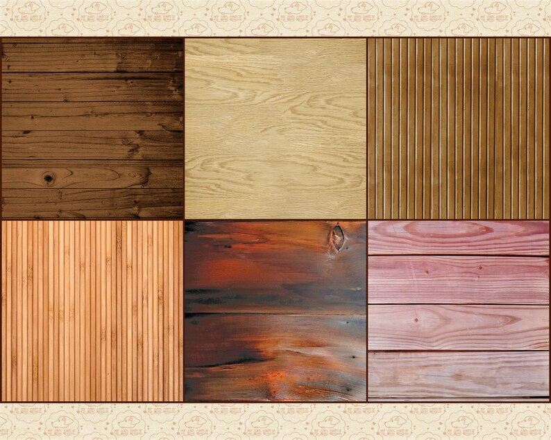 Wood Designs Digital Paper Natural Wood Background Various - Etsy