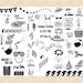 Chalkboard Stars Clipart, Chalk Star Bunting, Chalk Star Swirls, Chalk ...