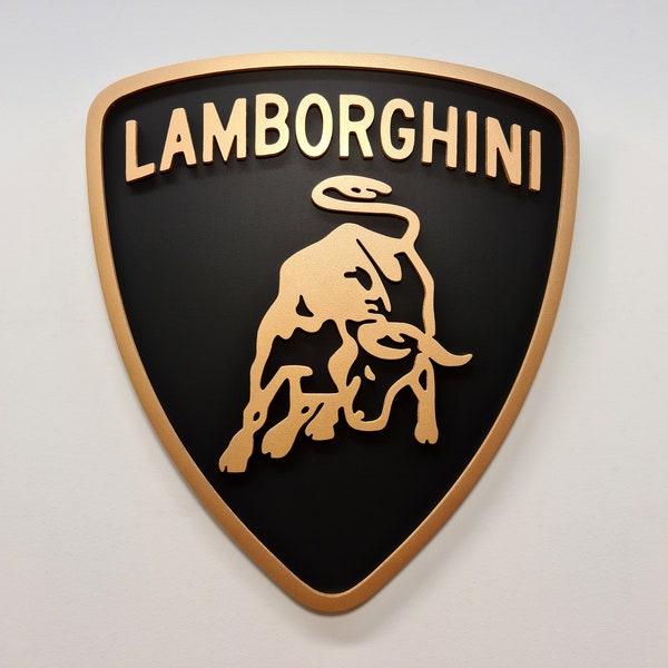 Lamborghini Logo Wall Art - Etsy