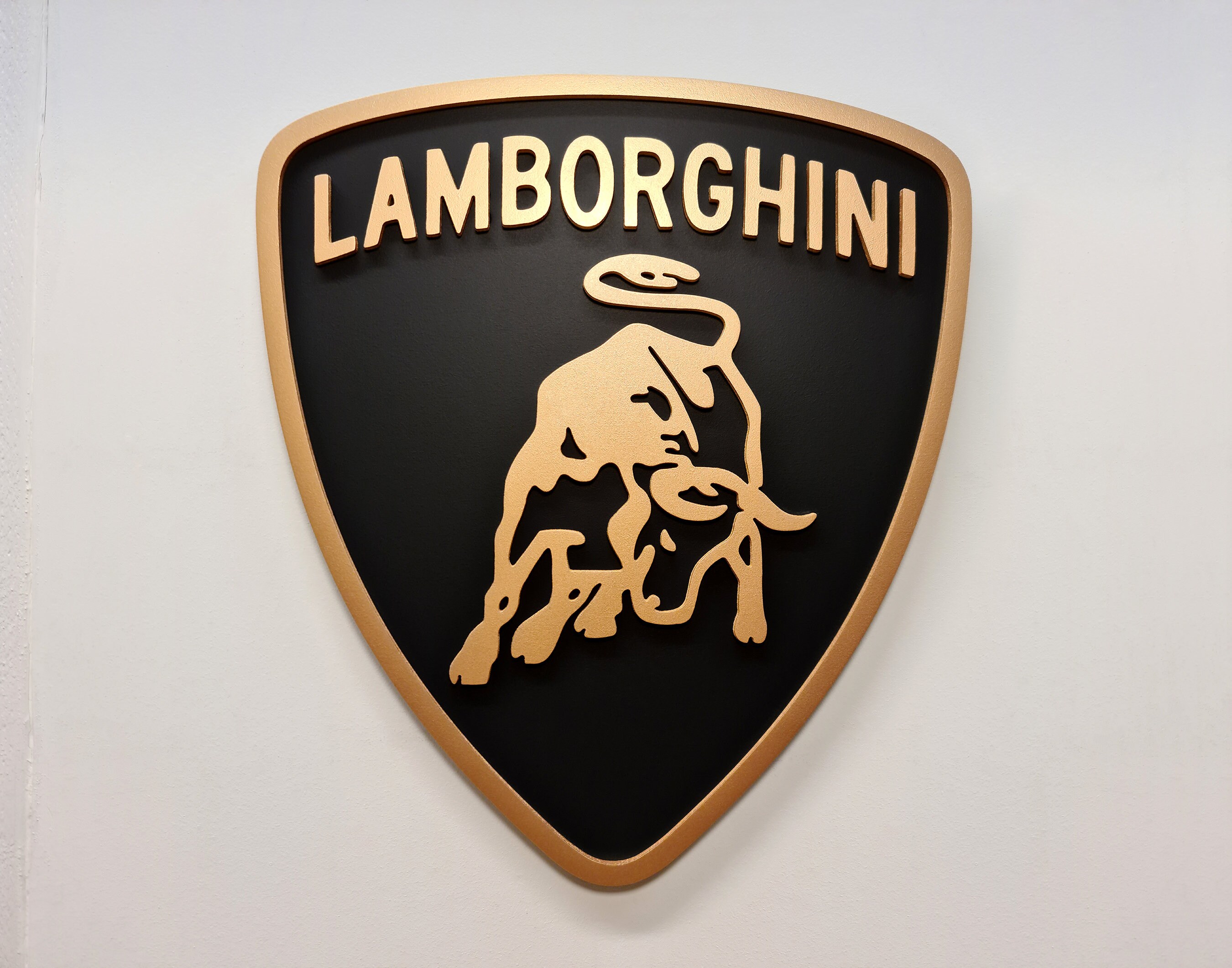Lamborghini Motor Vehicle Wall Plaque Wooden Sign Wall Art Car Garage ...