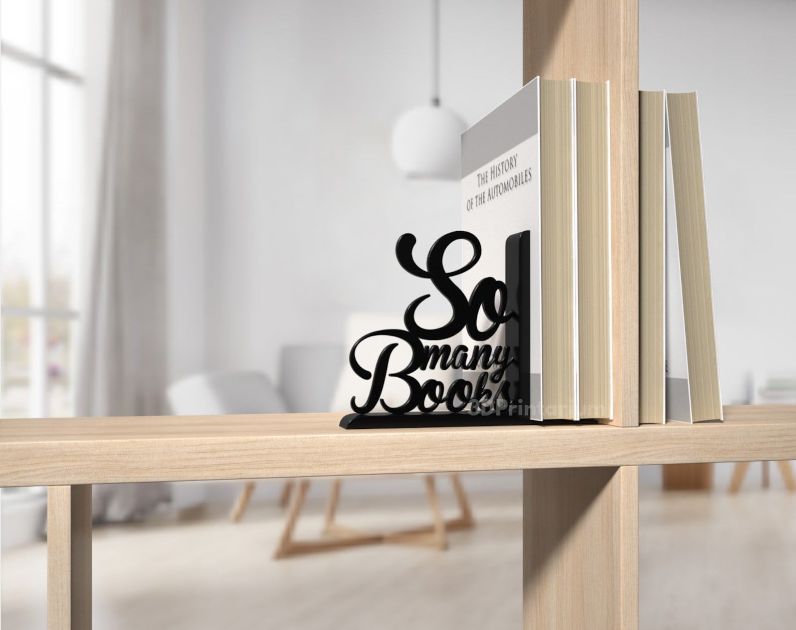 So Many Books Bookend 3D Printed Book Ends Books Support | Etsy