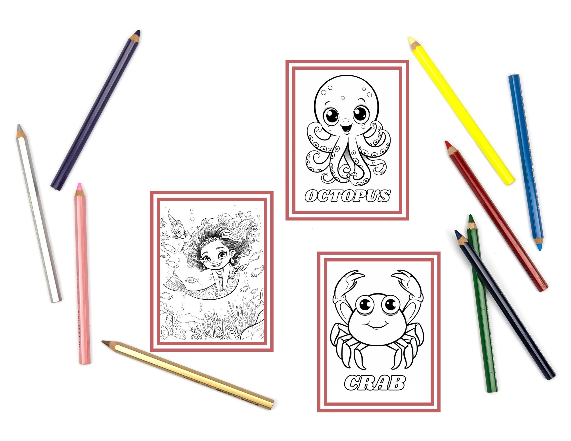 Black Mermaids Coloring Pages Melanin Coloring Pages - Etsy