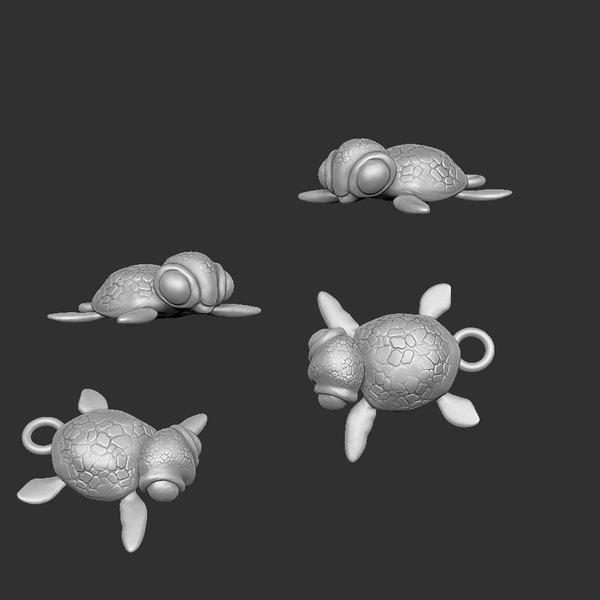 3d Printed Turtle Keychain - Etsy