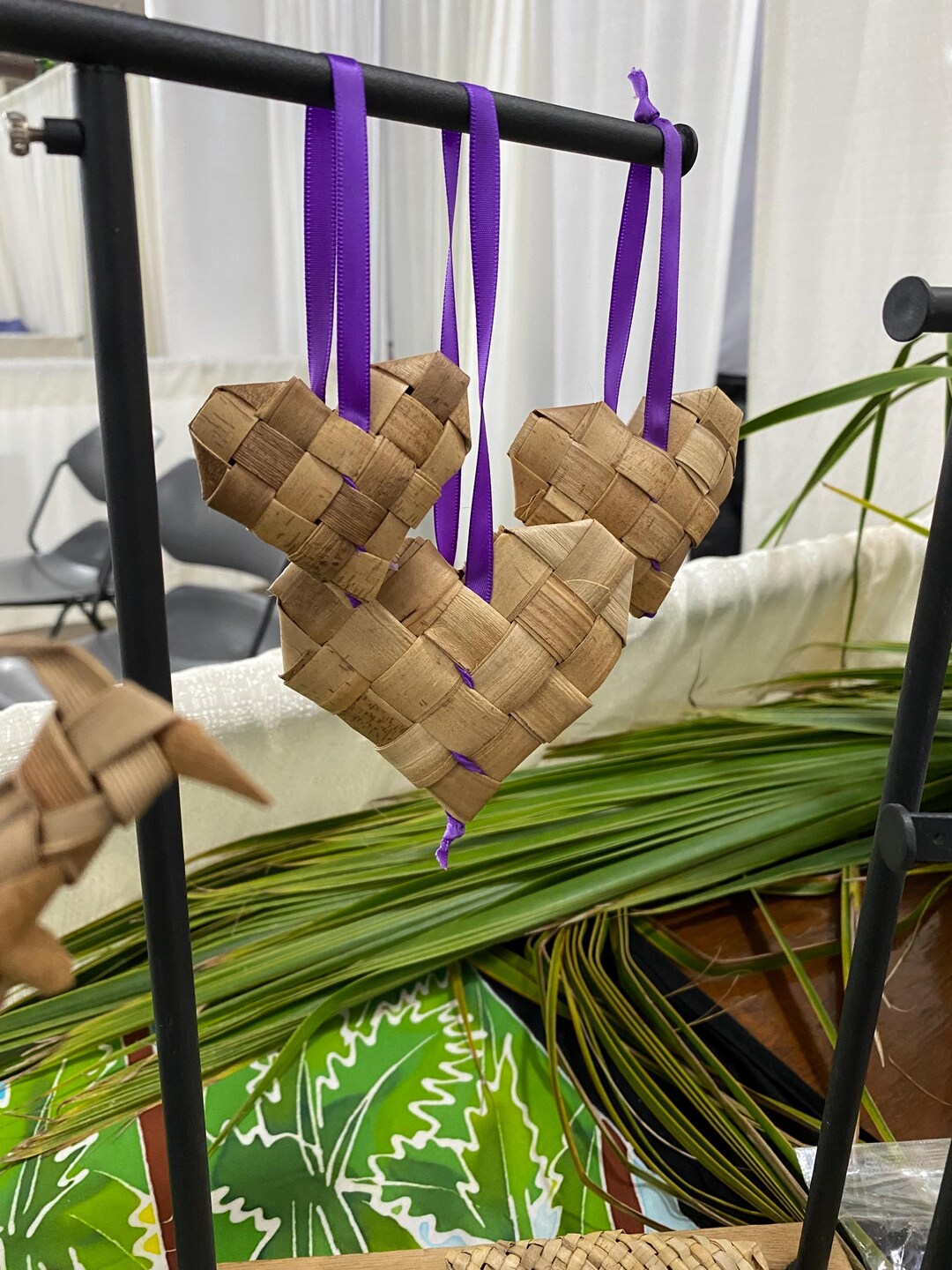 Woven Heart Ornament - Lauhala - Etsy