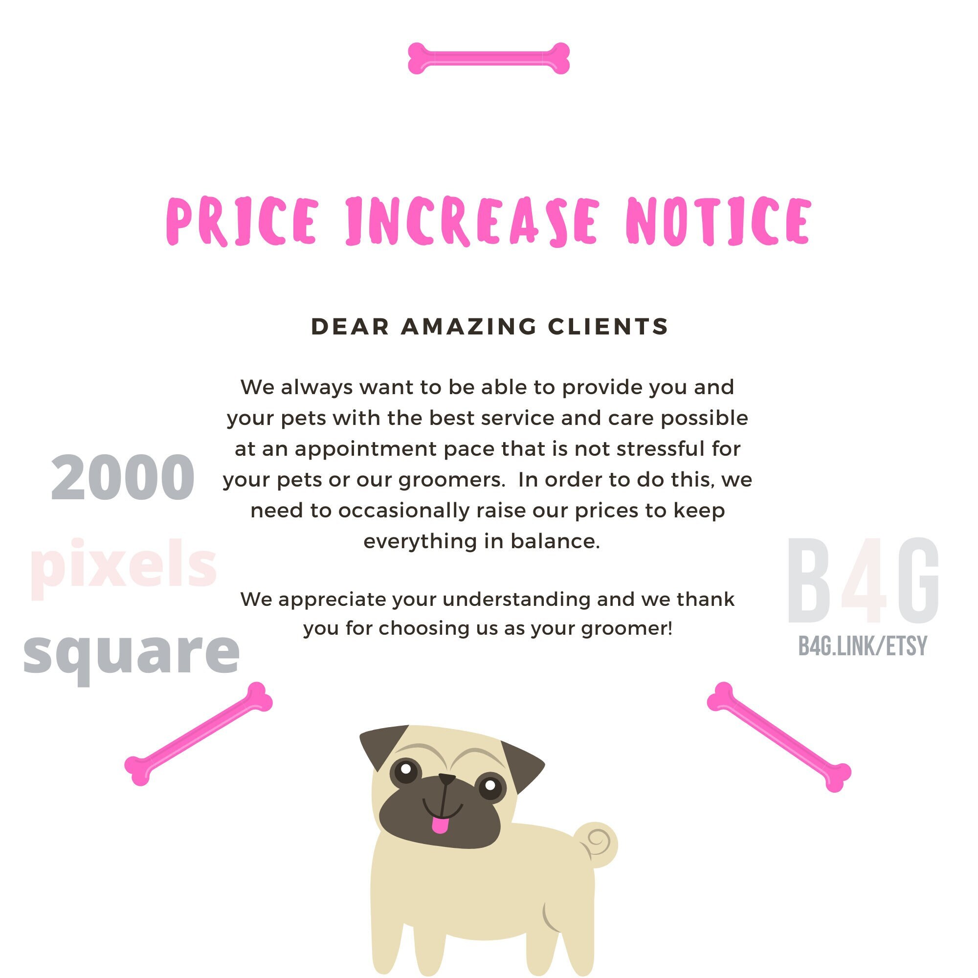 Dog Grooming Price Increase Notice Ubicaciondepersonas cdmx gob mx