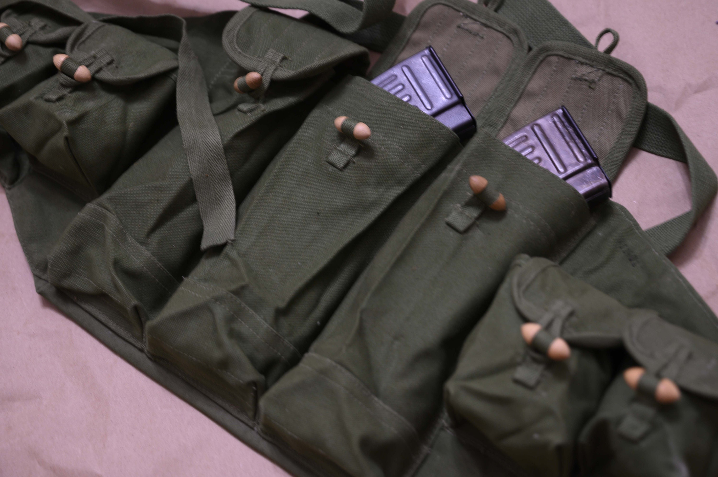 GENUINE Original Chinese Military Type 56 AK Chest-rig Bandolier Pouch ...