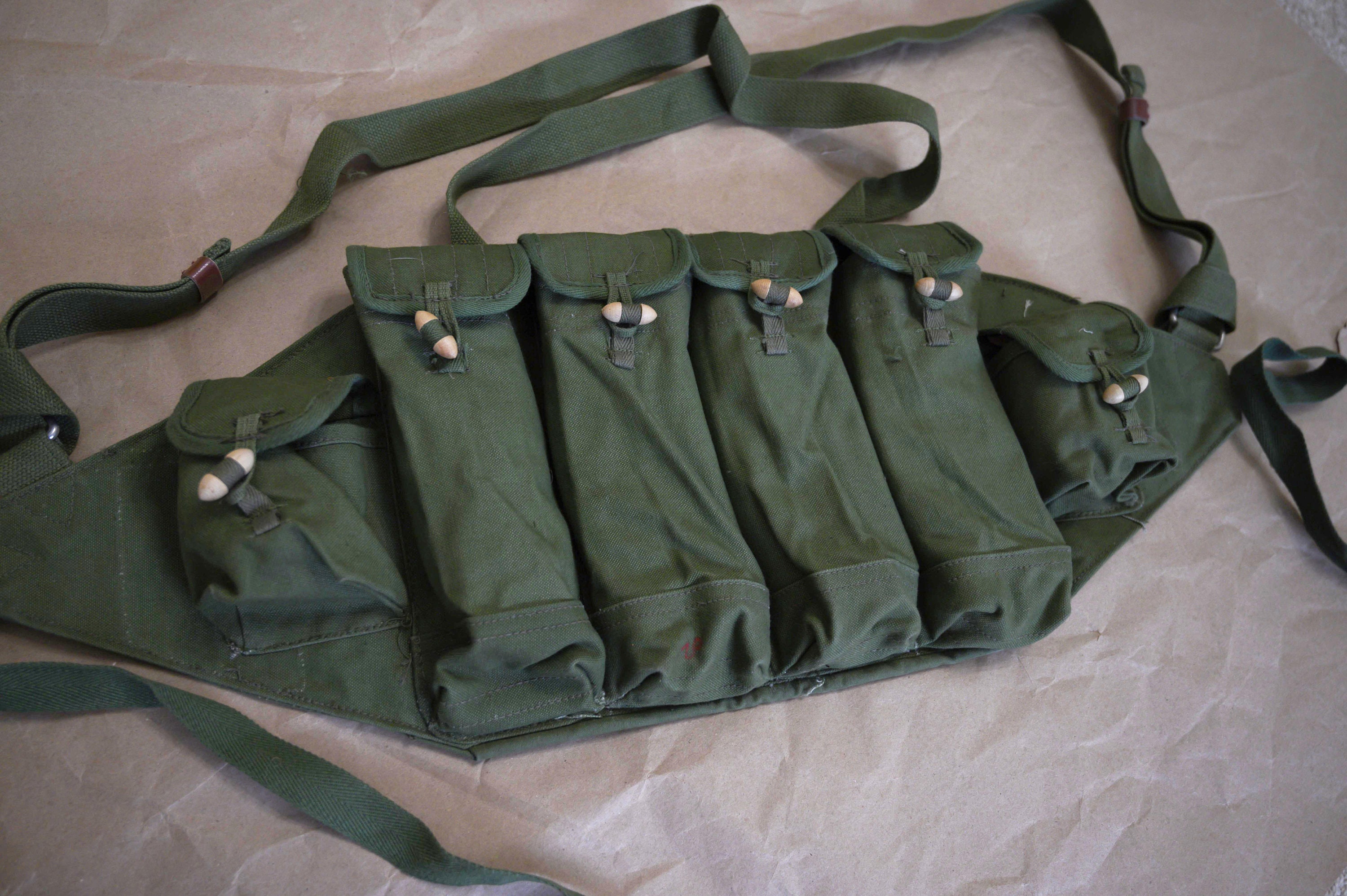 GENUINE Original Chinese Military Type 56 AK Chest-rig Bandolier 4+2 ...