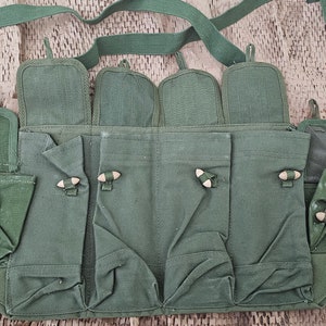 GENUINE Original Chinese Military Type 56 AK Chest-rig Bandolier 4+2 ...