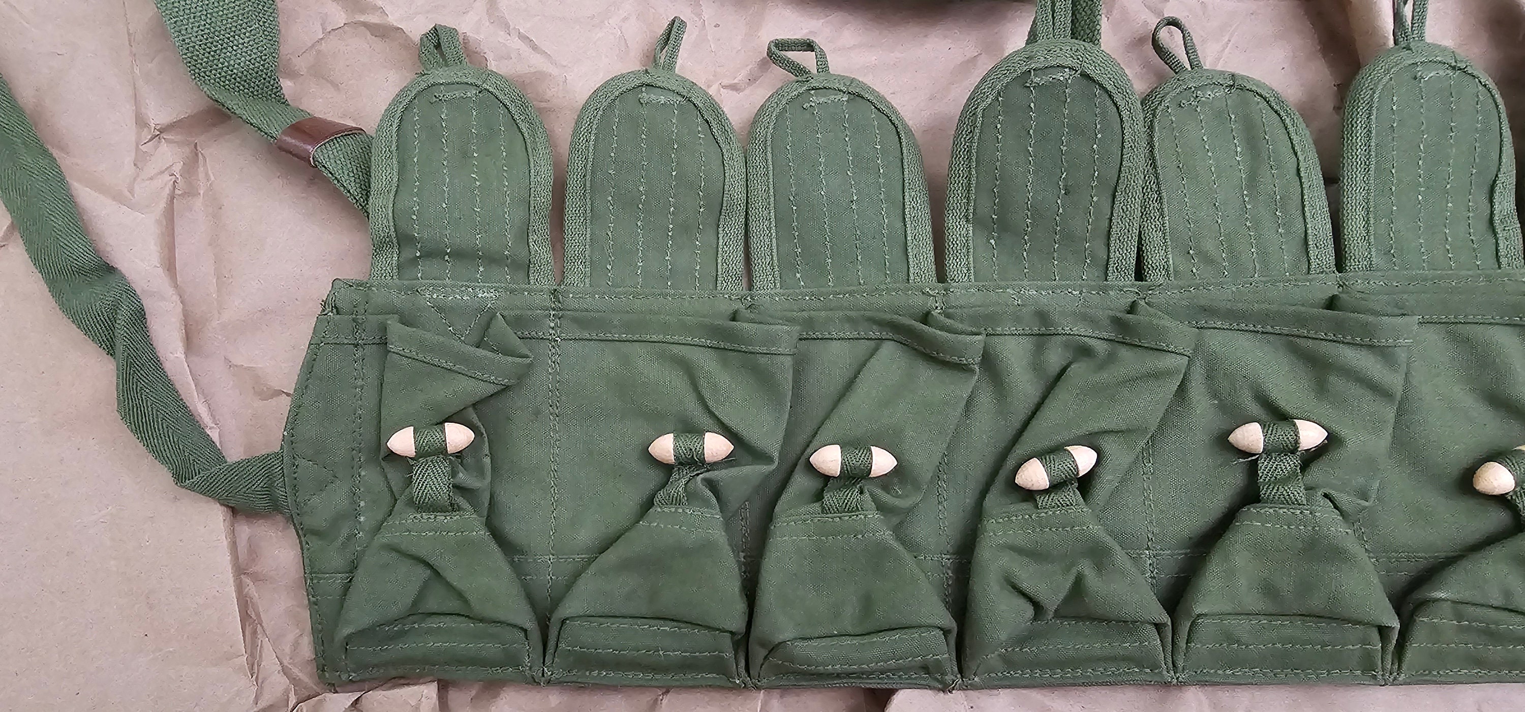 GENUINE Original Chinese Military SKS Type 56 Chest-rig Bandolier Pouch ...