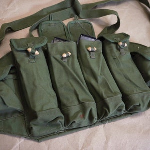 GENUINE Original Chinese Military Type 56 AK Chest-rig Bandolier 4+2 ...