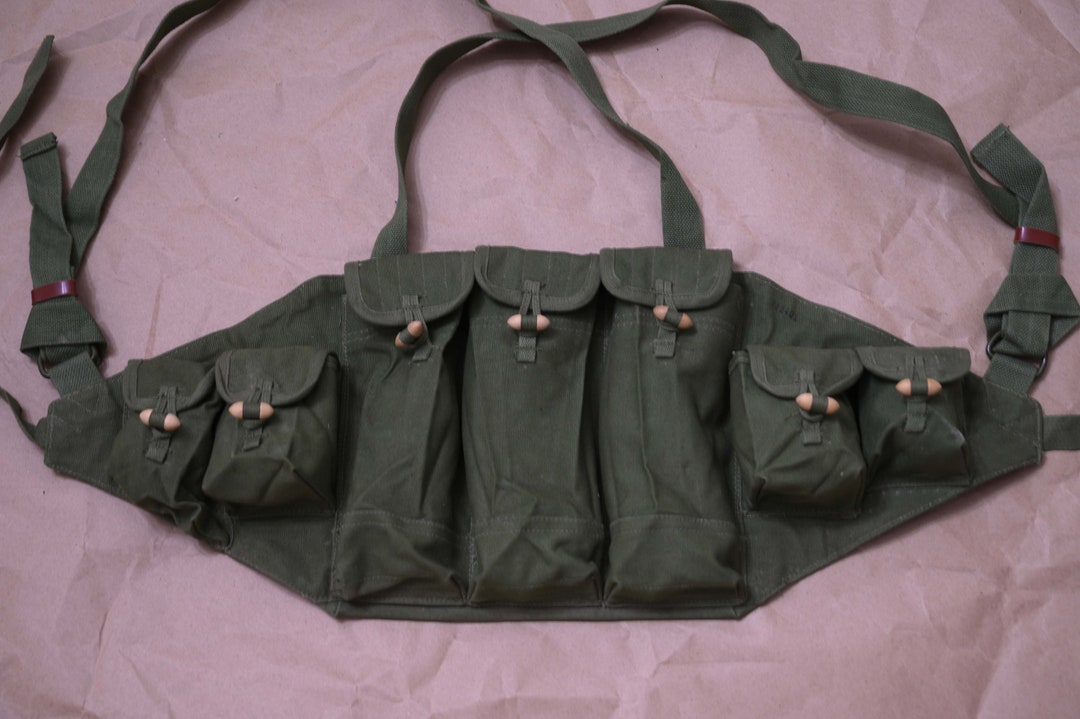 GENUINE Original Chinese Military Type 56 AK Chest-rig Bandolier Pouch ...