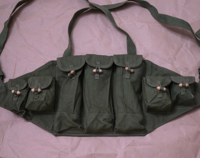 GENUINE Original Chinese Military Type 56 AK Chest-rig Bandolier Pouch ...