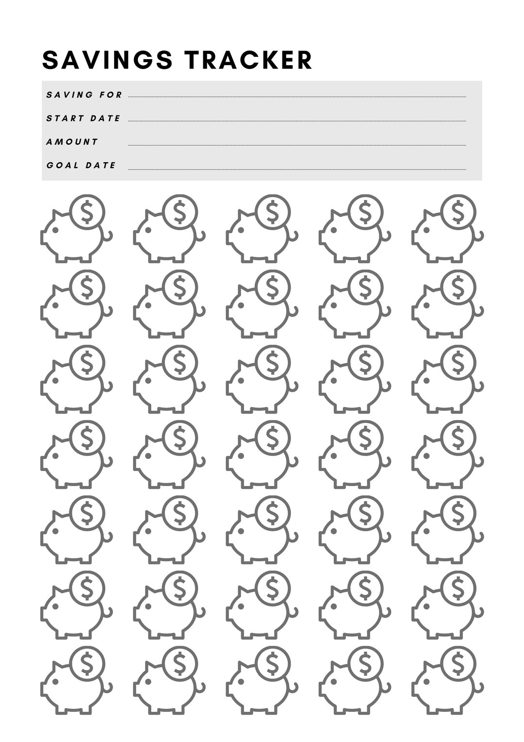 5 Page Money Saving Planner Bundle Printable | Budget Sheet, Debt ...