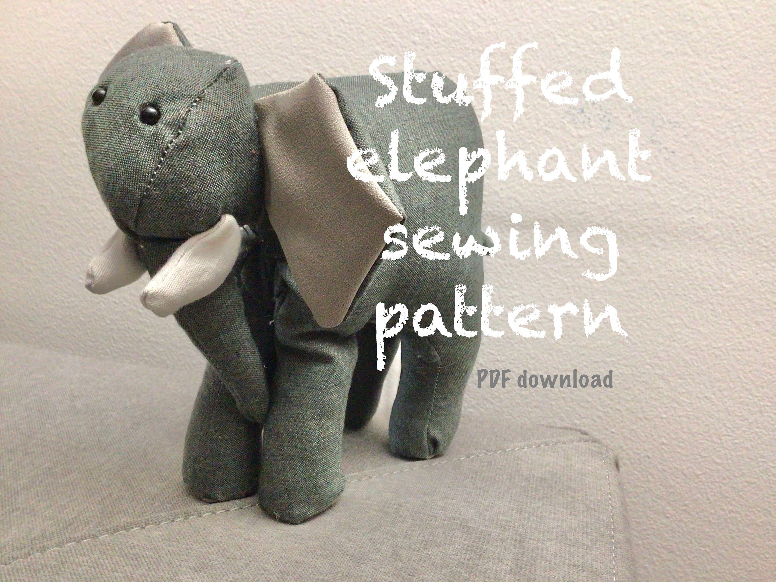 Howard the Elephant PDF Sewing Pattern - Etsy