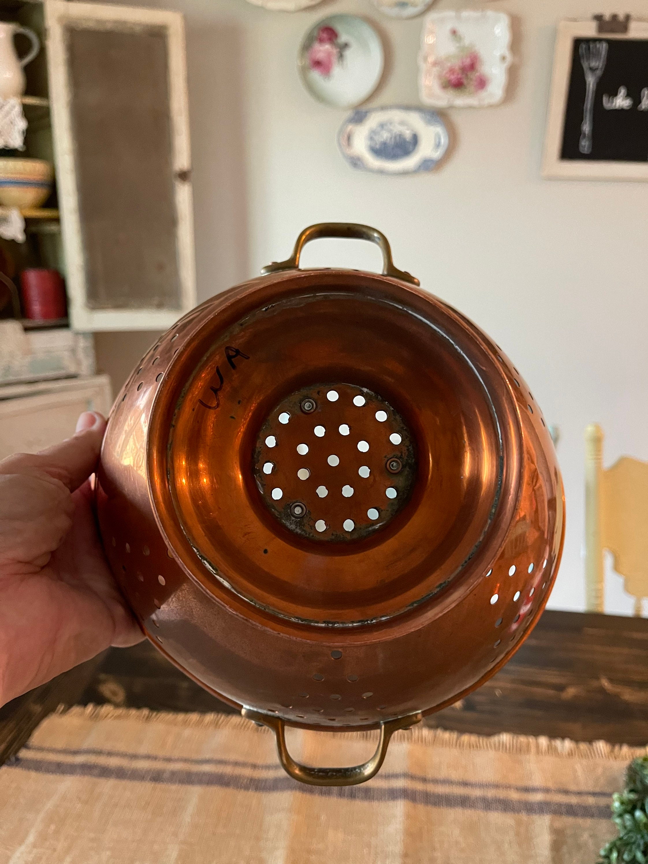 Lovely Vintage Copper Colander Antique Copper Colander Old - Etsy