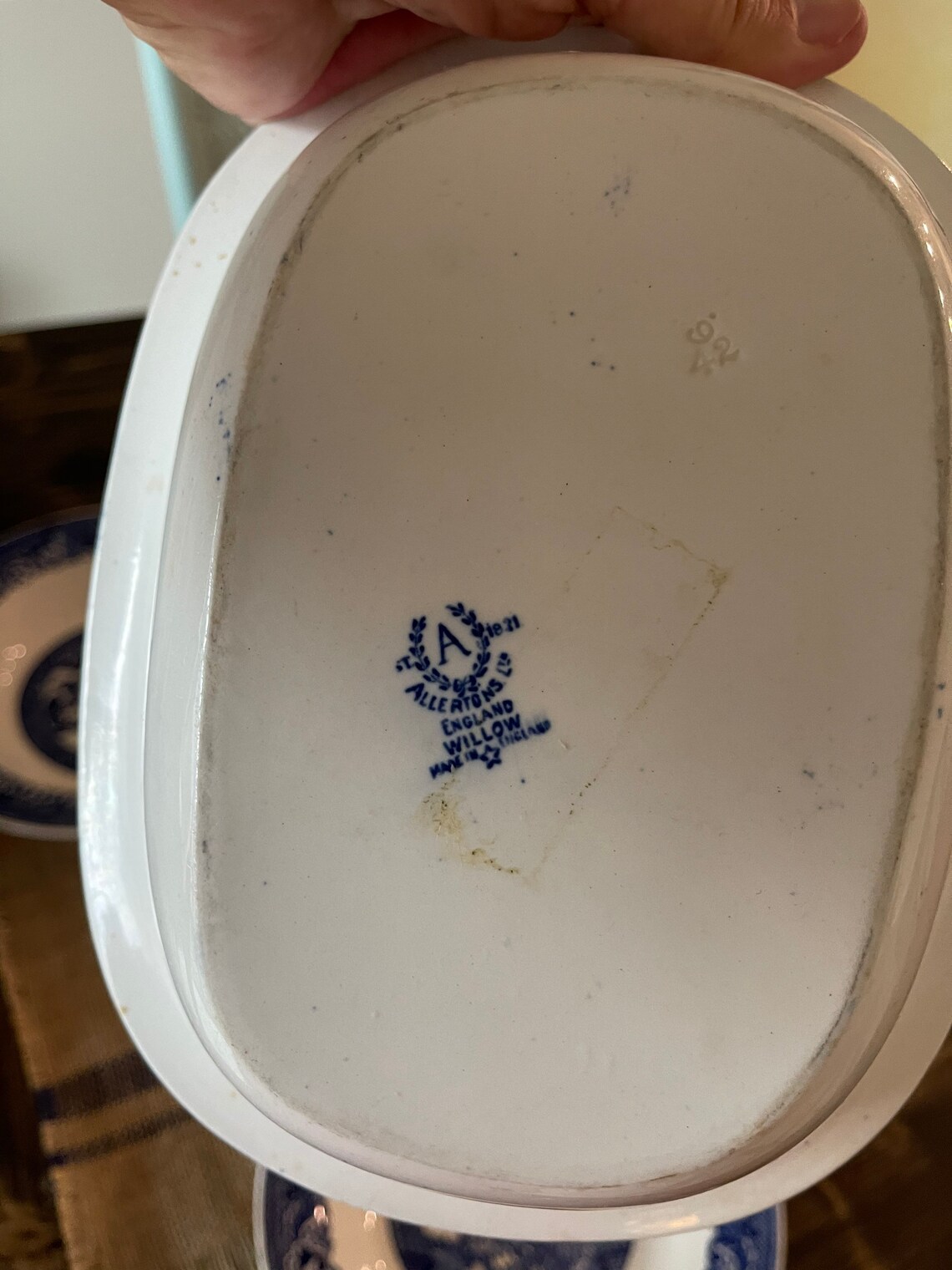 Lot of Vintage Blue Willow Ware From England Dining and | Etsy