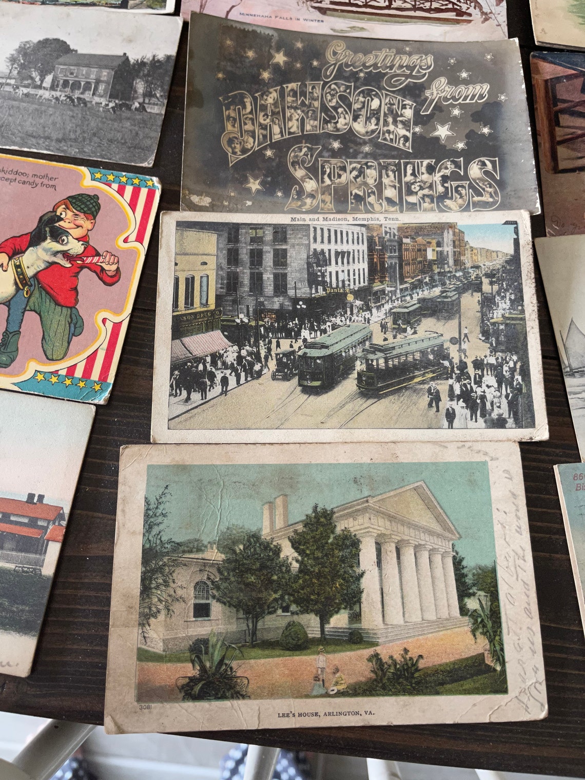 Lot 13 of vintage postcards some with stamps from early 1900s | Etsy