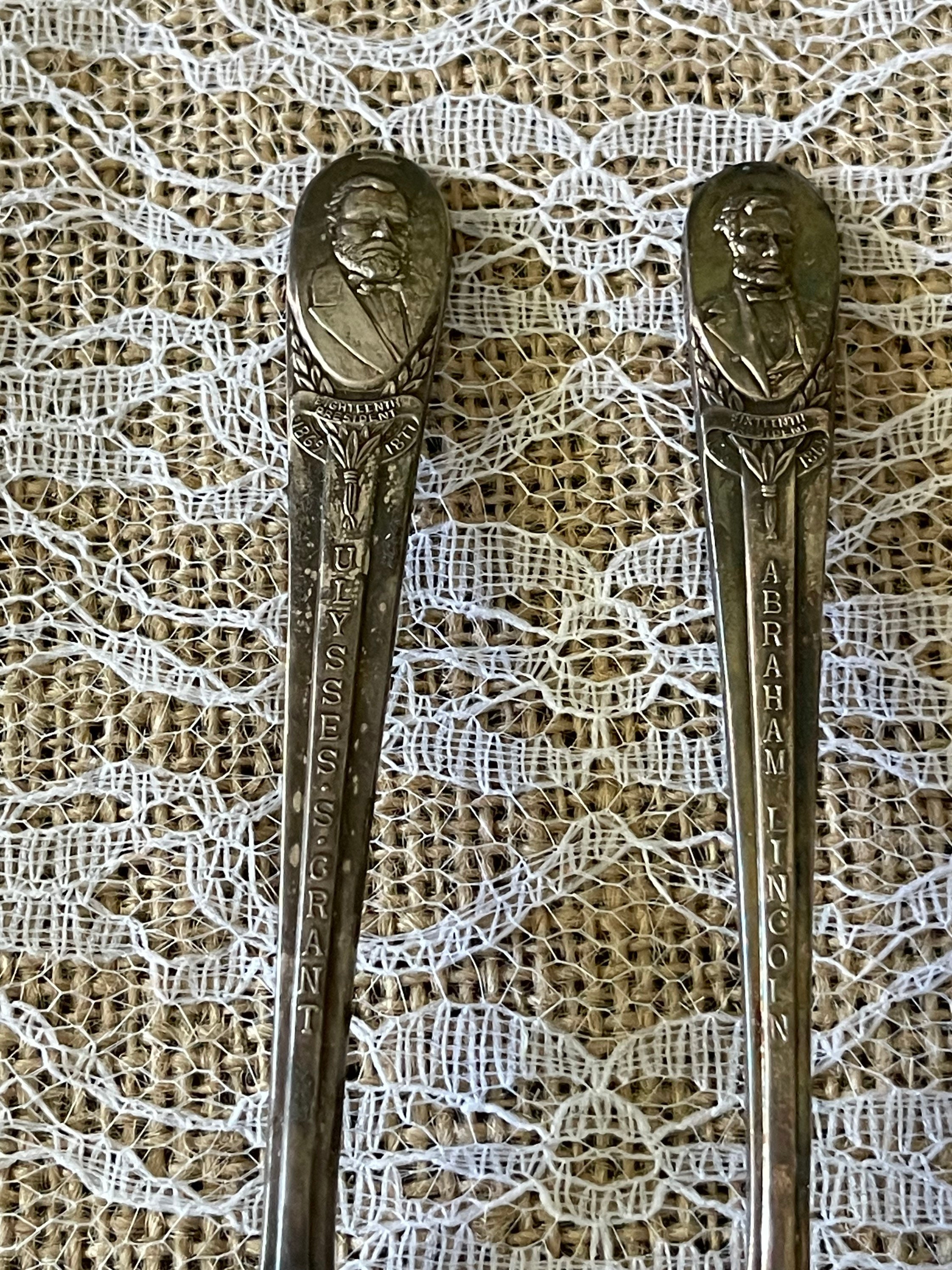 Set of Six Vintage Presidential Spoons - Etsy