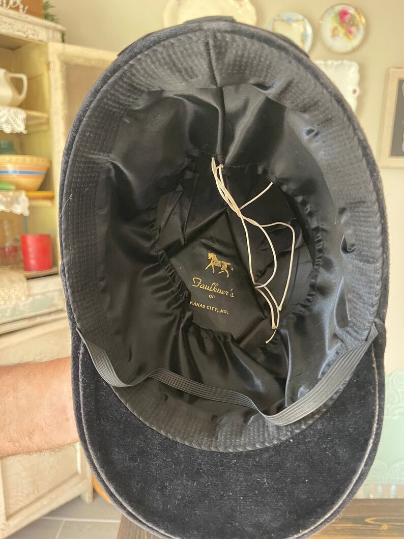 Vintage Equestrian Riding Hat Helmet Vintage Riding Hat Fox Hunting ...
