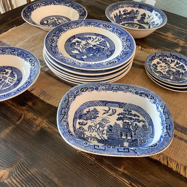 Blue Willow Dishes - Etsy