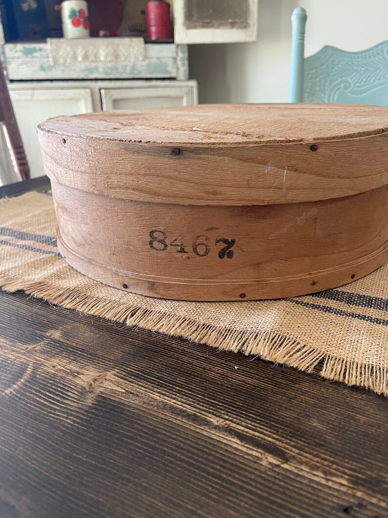 Vintage Cheese Box With Number Large Antique Cheese Box - Etsy