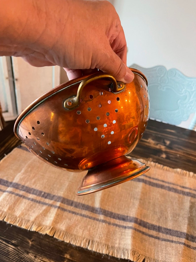 Lovely Vintage Copper Colander Antique Copper Colander Old - Etsy