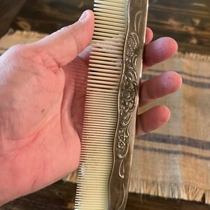 Gorgeous Antique Brush Comb and Mirror Silver/silver Plated Ornate ...