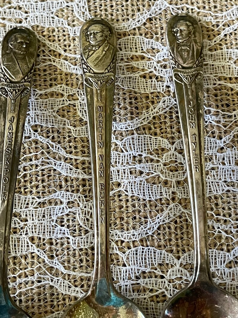 Set of Six Vintage Presidential Spoons | Etsy