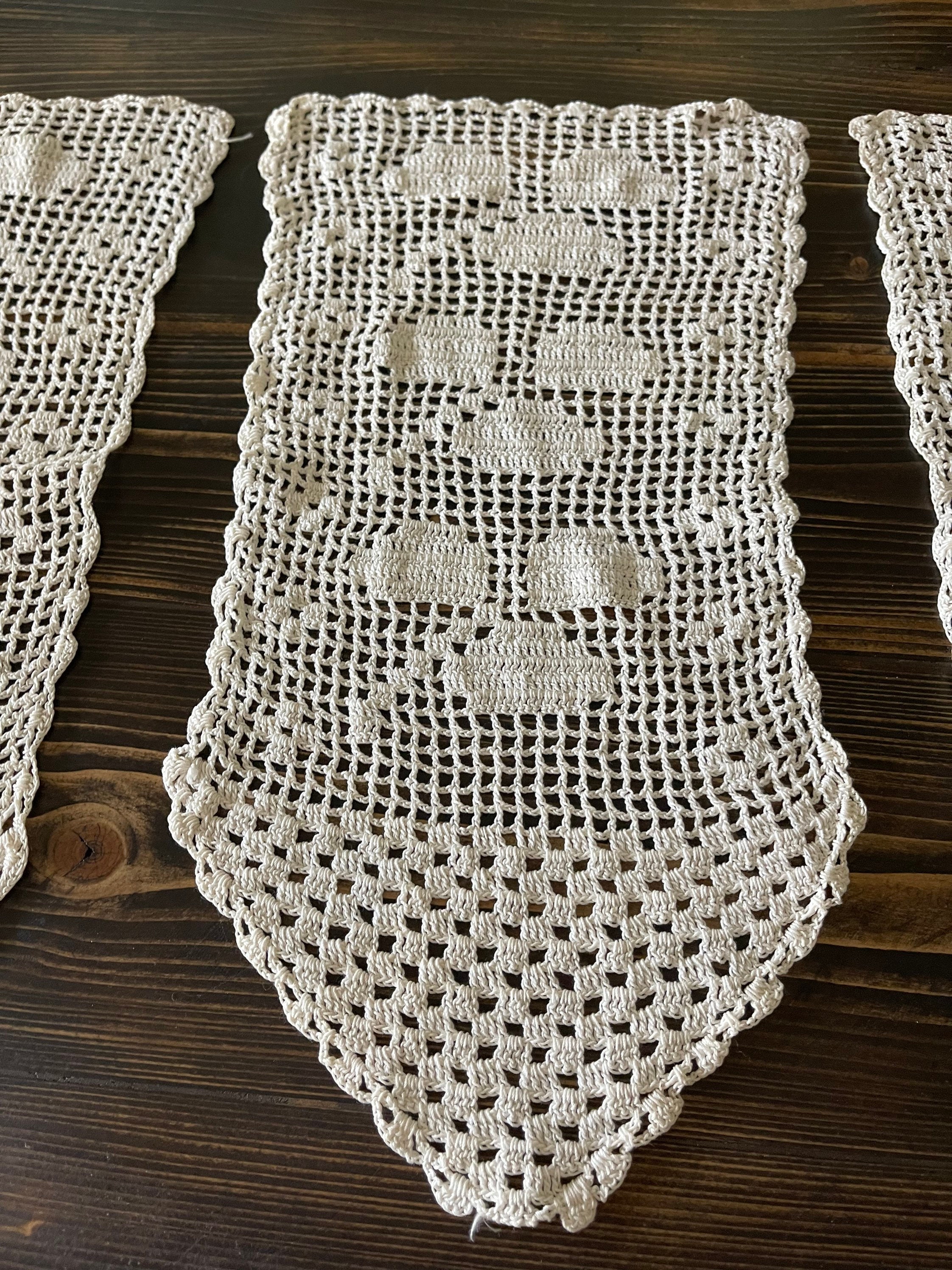 Four Table Scarves Dresser Scarfs Mantle Scarfs Vintage Linens - Etsy