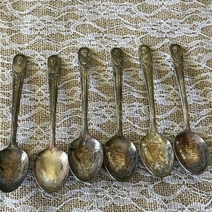 Set of Six Vintage Presidential Spoons | Etsy