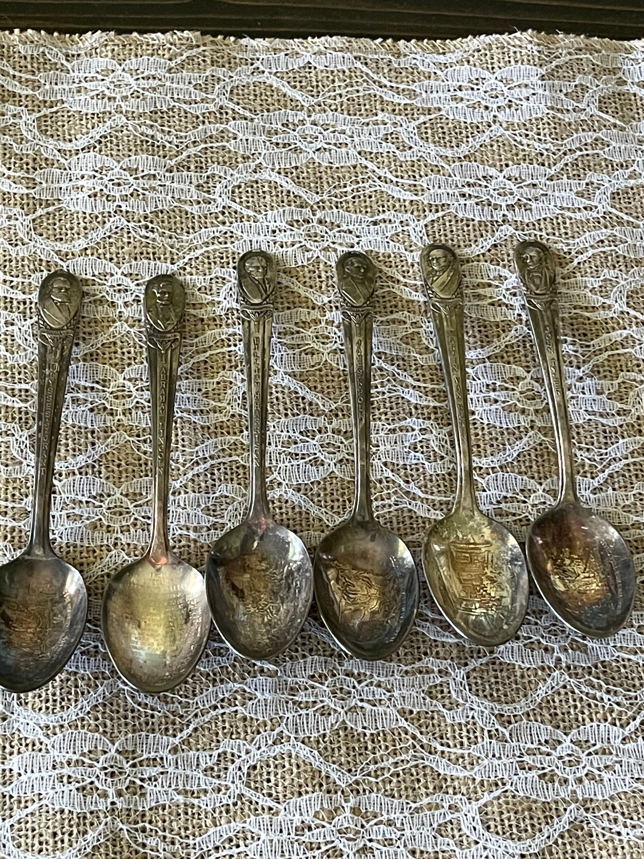 Set of Six Vintage Presidential Spoons - Etsy