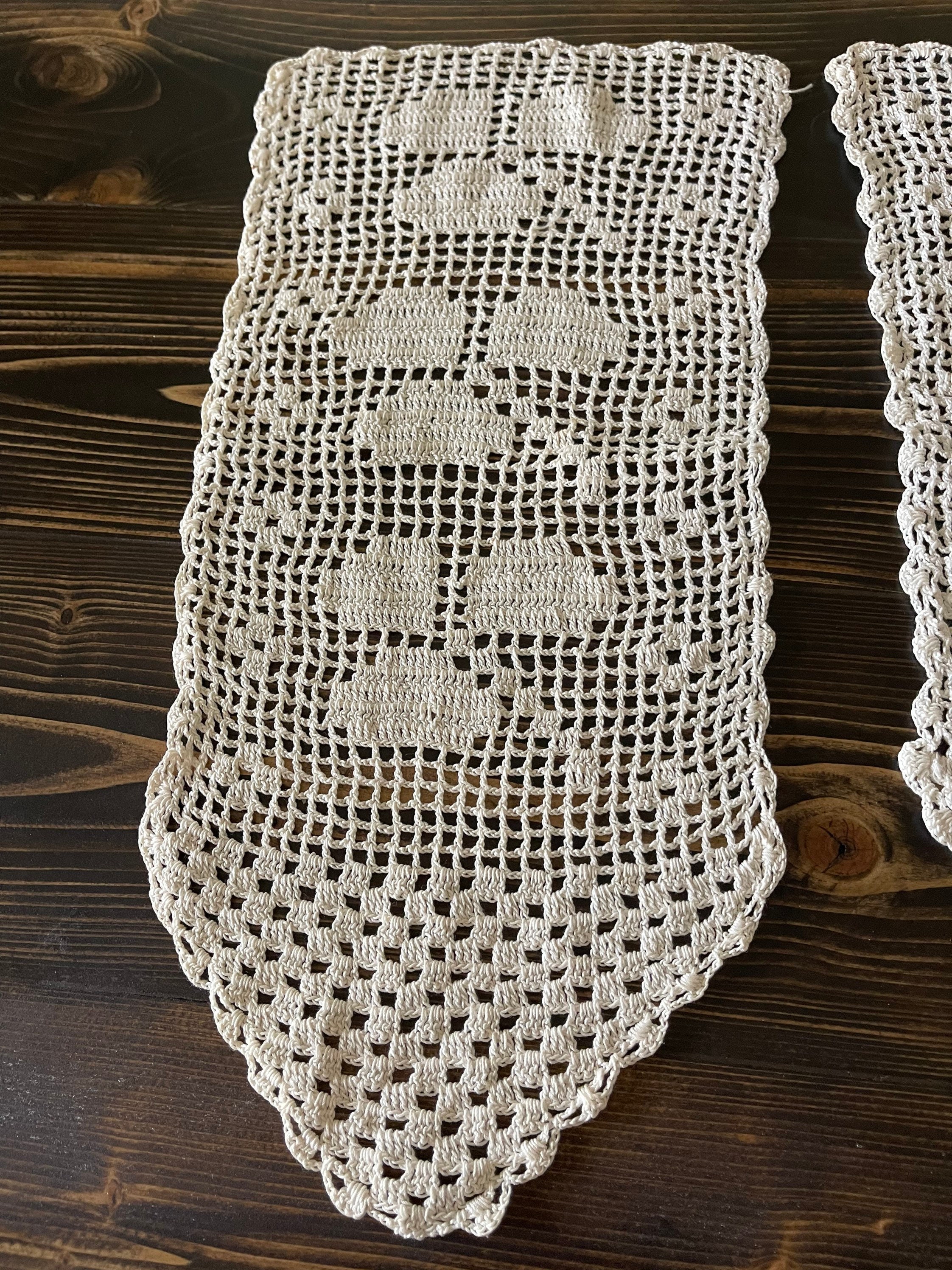 Four Table Scarves Dresser Scarfs Mantle Scarfs Vintage Linens - Etsy