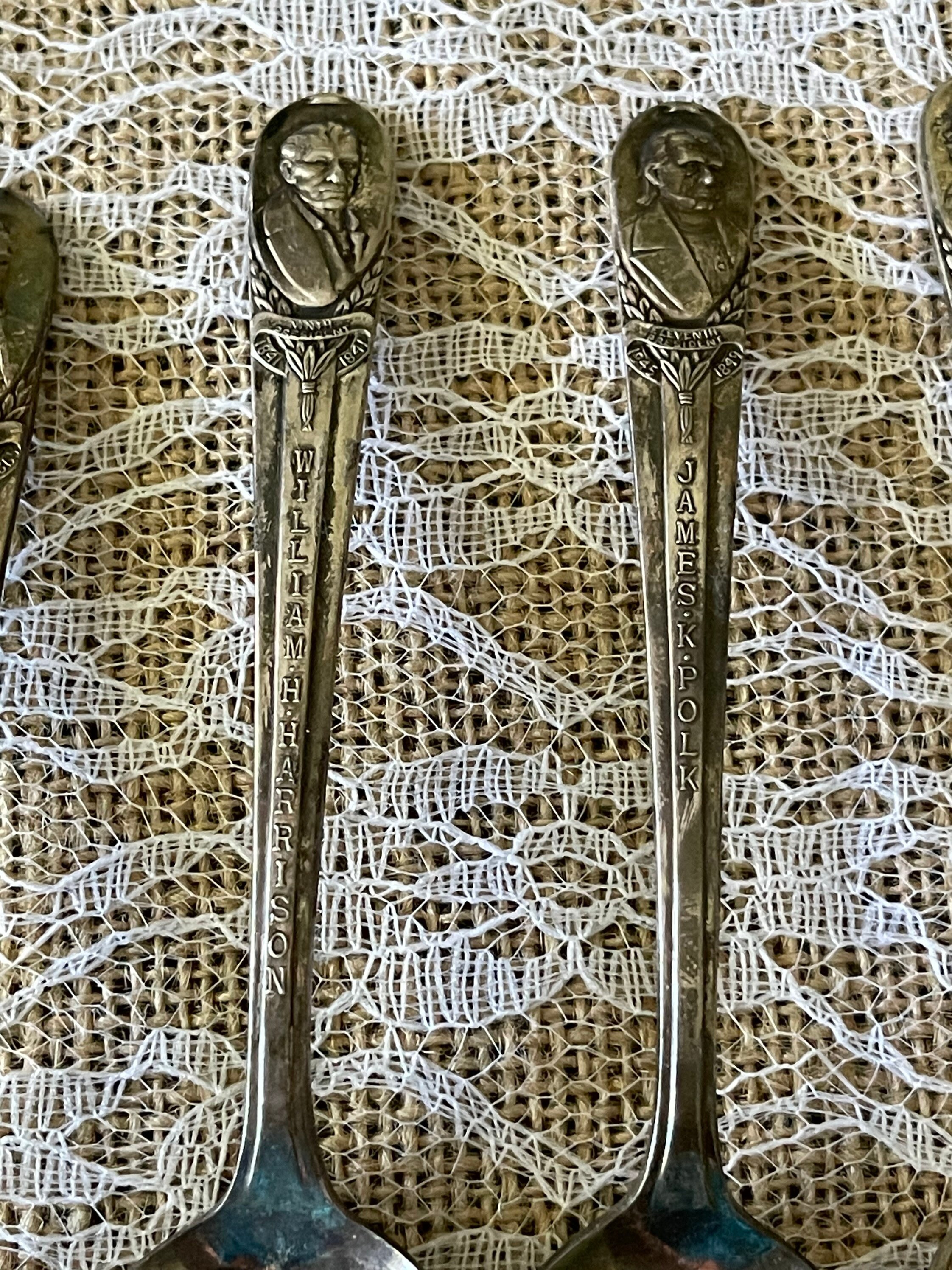 Set of Six Vintage Presidential Spoons - Etsy