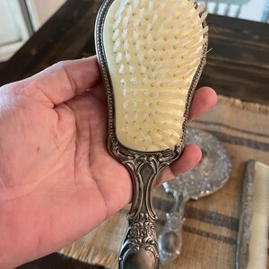 Gorgeous Antique Brush Comb and Mirror Silver/silver Plated Ornate ...