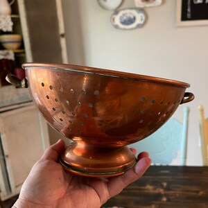 Lovely Vintage Copper Colander Antique Copper Colander Old - Etsy